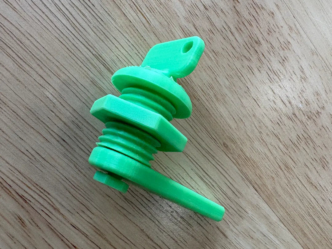 Fully 3D Printable M20 Threaded Lock with Key - Free 3D Print Model ...