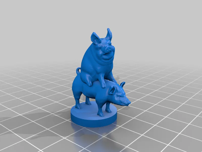 Pig themed Chess pieces Remixed by Haap MakerWorld: Download Free 3D Models