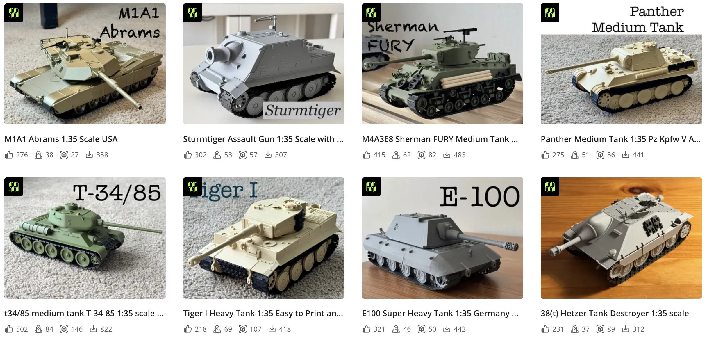 Jagdpanzer E100 Super Heavy Tank Destroyer 1:35 by Bavaria_3D Tanks ...