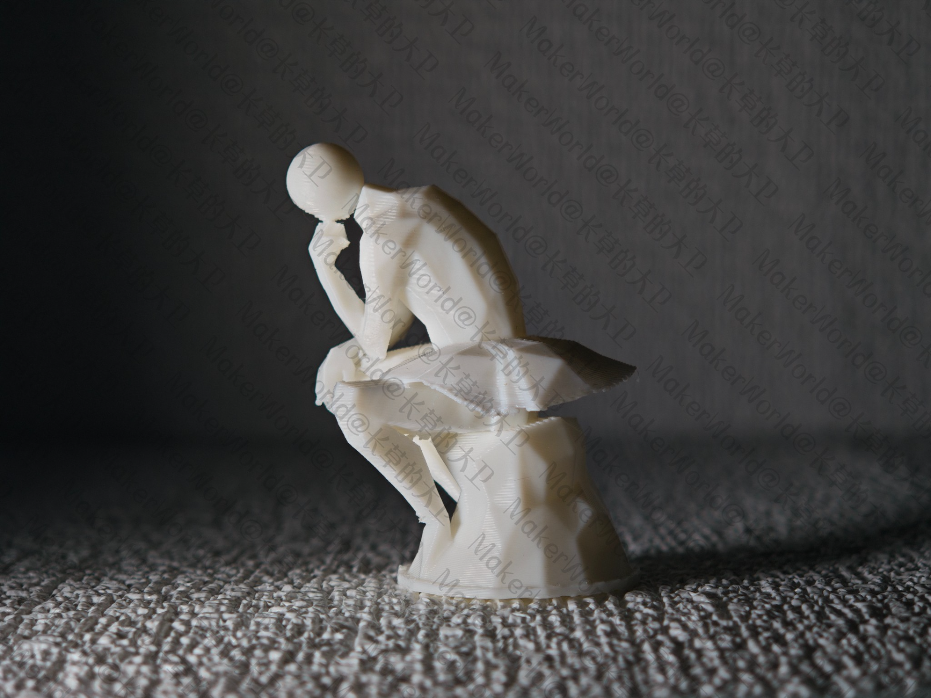 Zero Zone - Balay Building - The Thinker Statue by 长草的大卫 MakerWorld ...