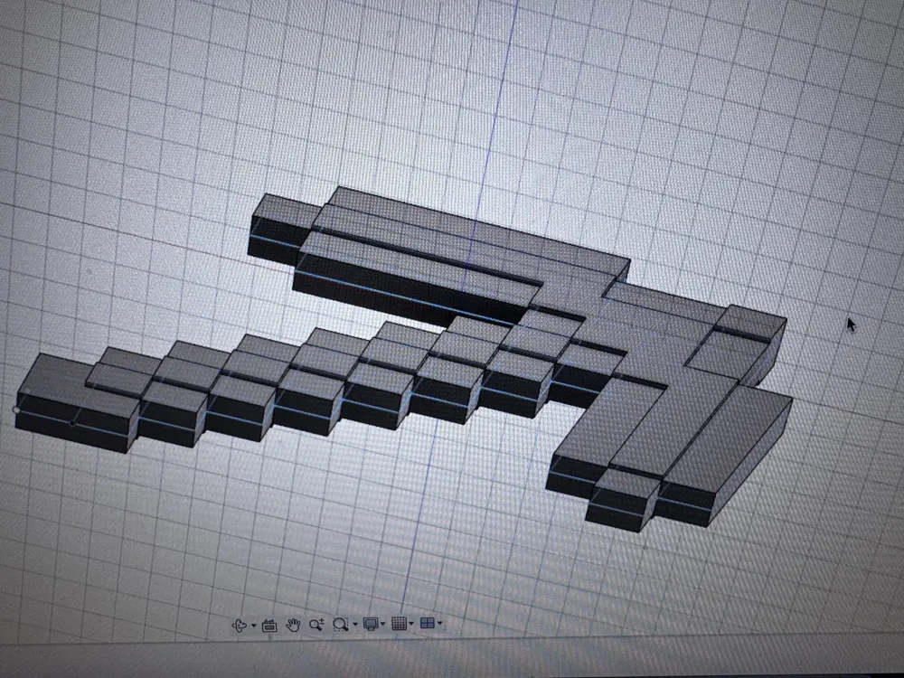 Minecraft Pick Axe - Free 3D Print Model - MakerWorld