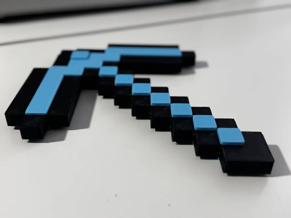 Minecraft Pick Axe - Free 3D Print Model - MakerWorld