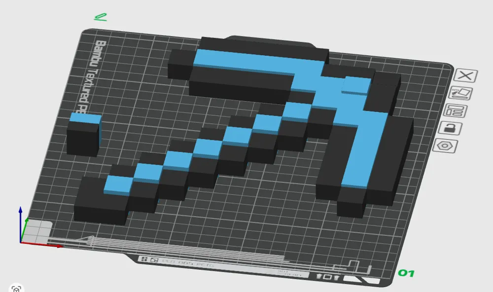 Minecraft Pick Axe - Free 3D Print Model - MakerWorld