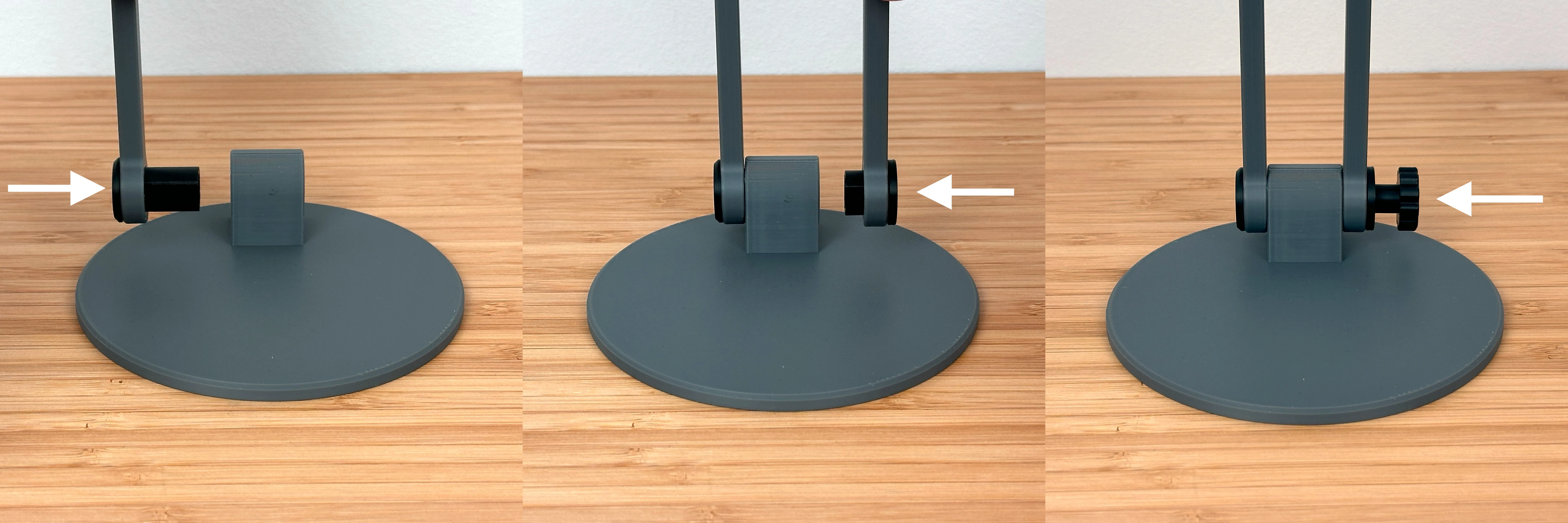 Tilty - Adjustable Phone / Tablet Desktop Stand - Free 3D Print Model - MakerWorld