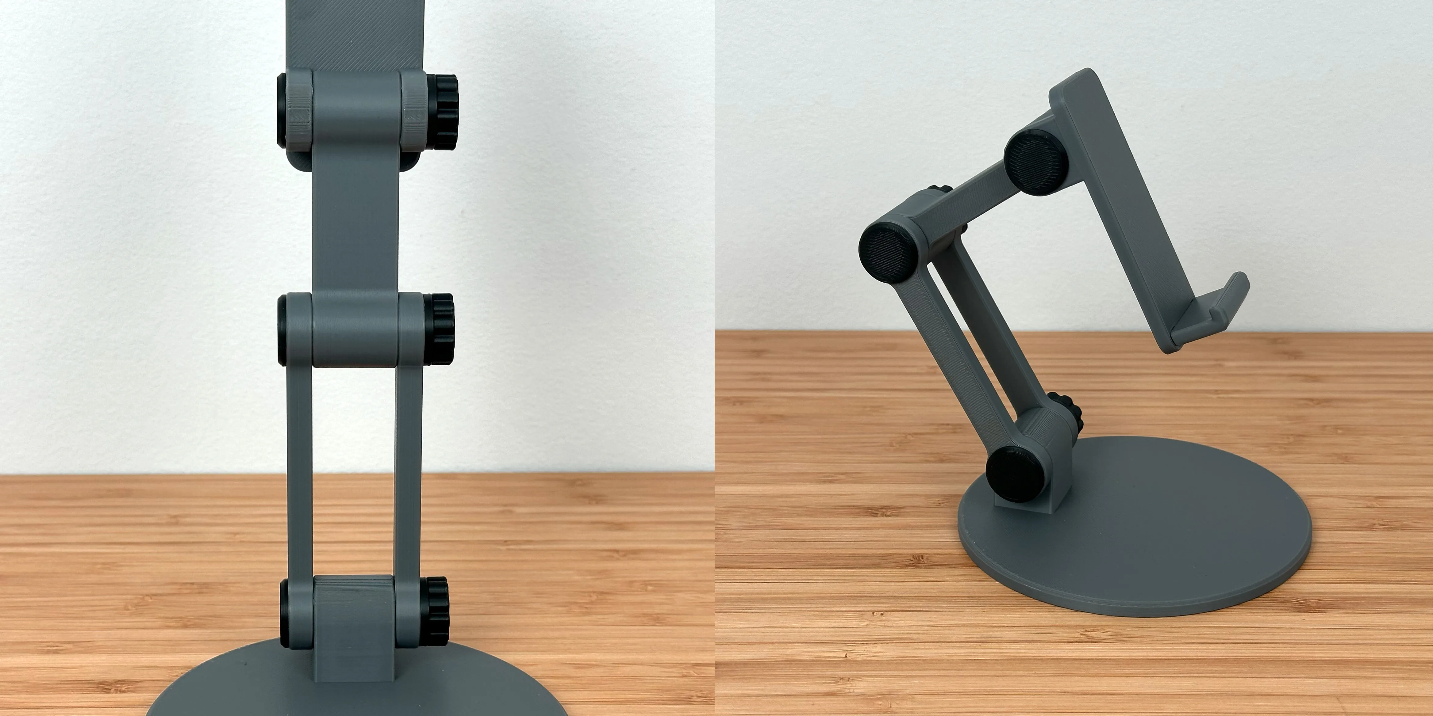 Tilty - Adjustable Phone / Tablet Desktop Stand - Free 3D Print Model - MakerWorld