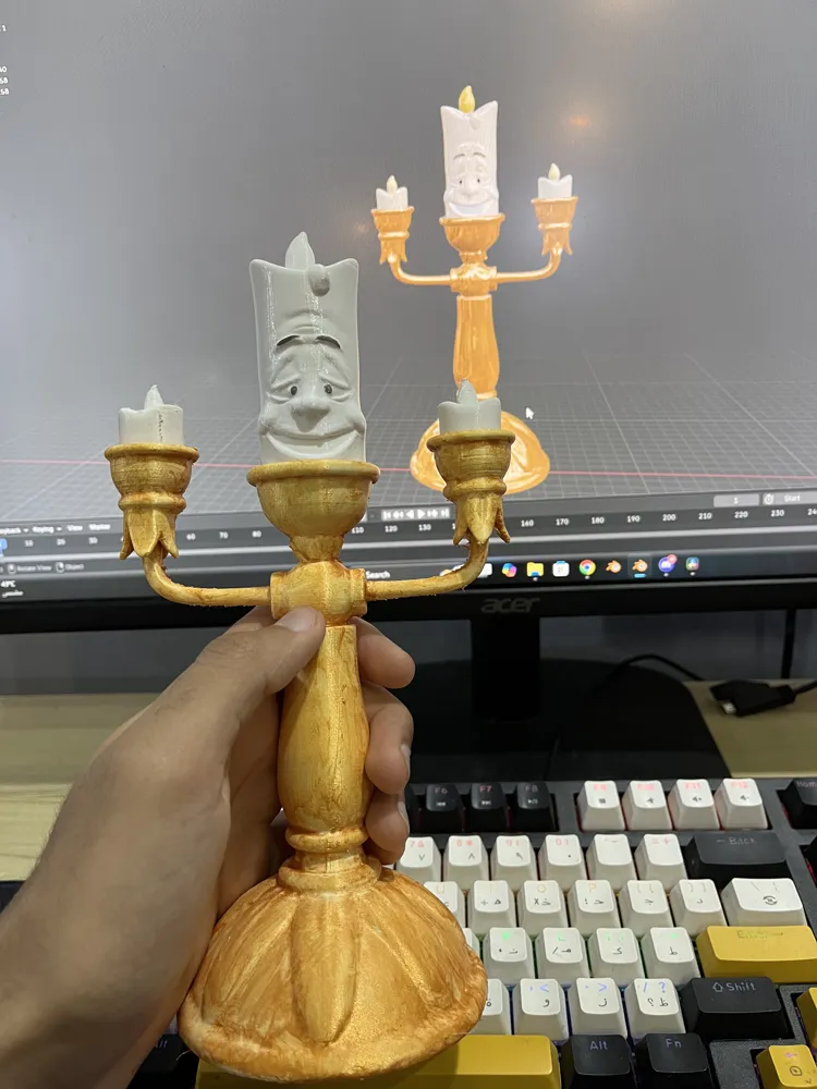 Lumière Beauty and the Beast - Free 3D Print Model - MakerWorld