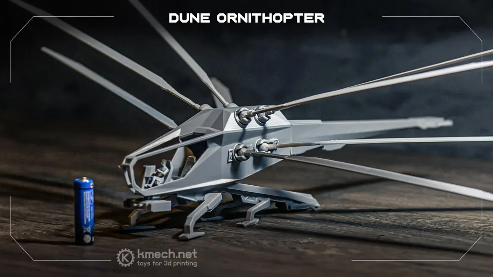 Dune ornithopter by Kmech Toys MakerWorld: Download Free 3D Models