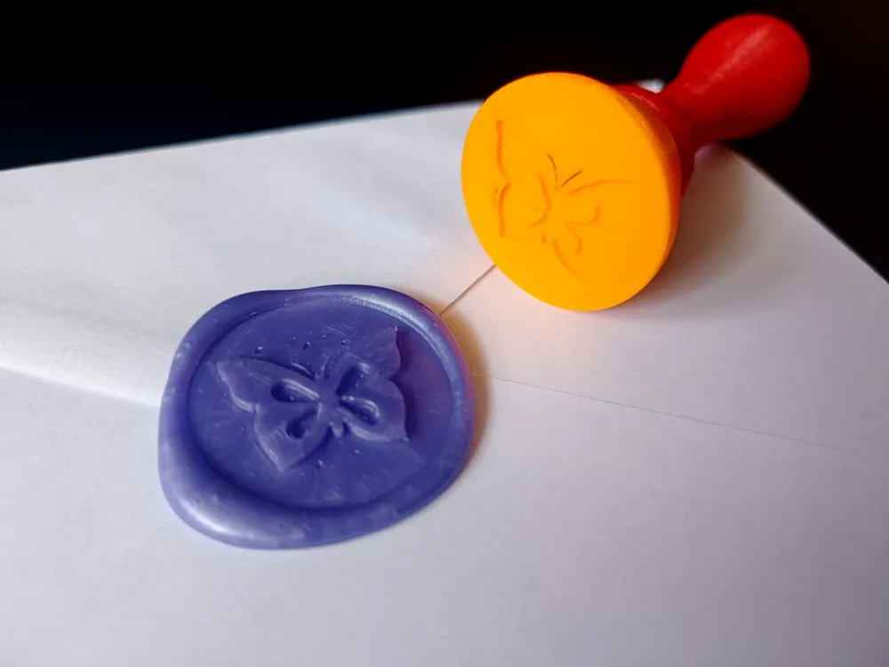 Wax Stamp Customizable by bolek1905 MakerWorld: Download Free 3D Models
