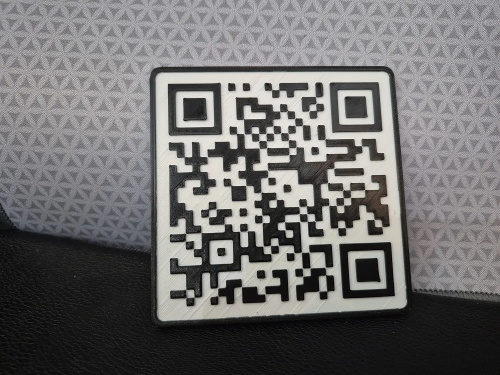 Rick roll qr code by willim MakerWorld: Download Free 3D Models