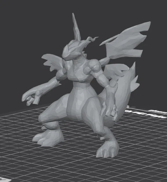 Pokemon: Zekrom - Free 3D Print Model - MakerWorld