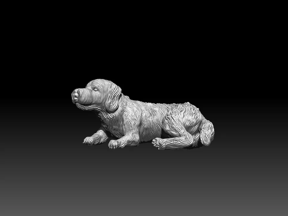 labradoodle dog 3d model for 3d printing by SRINIBAS MONDAL MakerWorld ...
