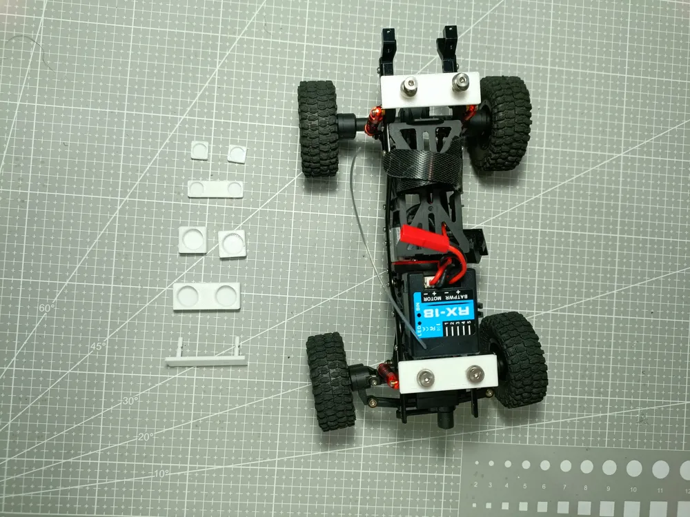 SCX24 body shell magnetic posts by QmQ MakerWorld: Download Free 3D Models