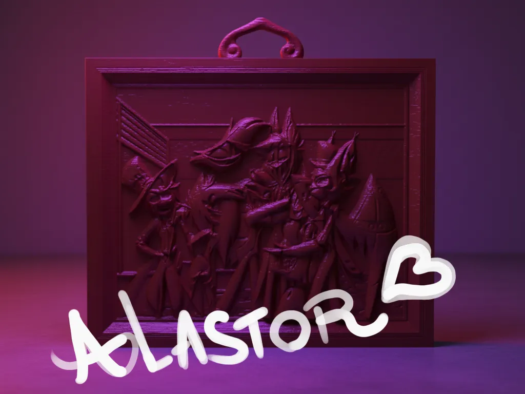 Hazbin Hotel Hugging Alastor Scene - Free 3D Print Model - MakerWorld