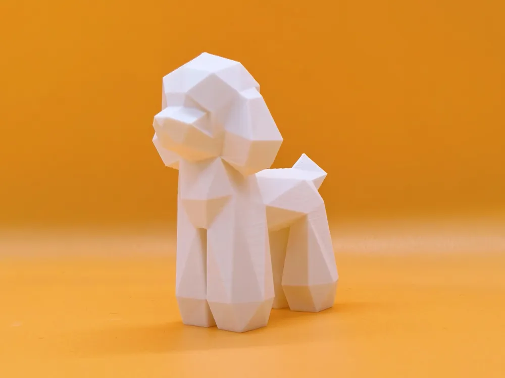 Low-poly Giant Poodle - Animal Sculpture Ornament by Solune MakerWorld ...