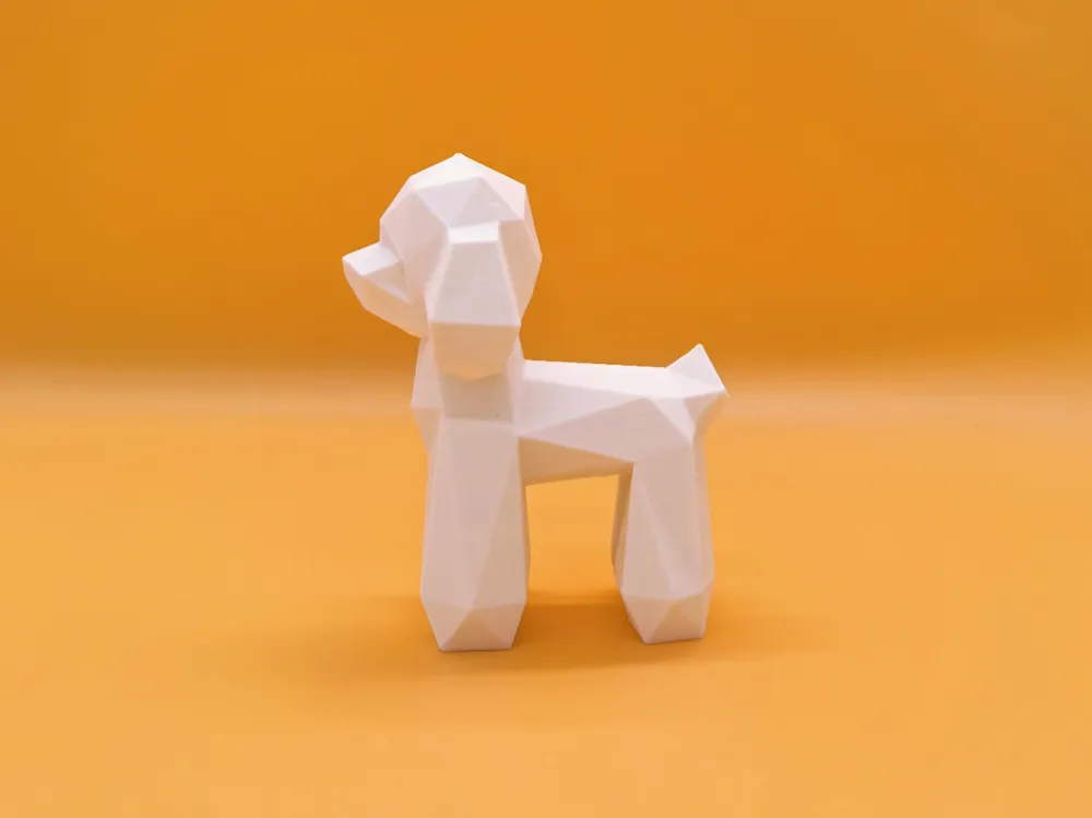 Low-poly Giant Poodle - Animal Sculpture Ornament by Solune MakerWorld ...