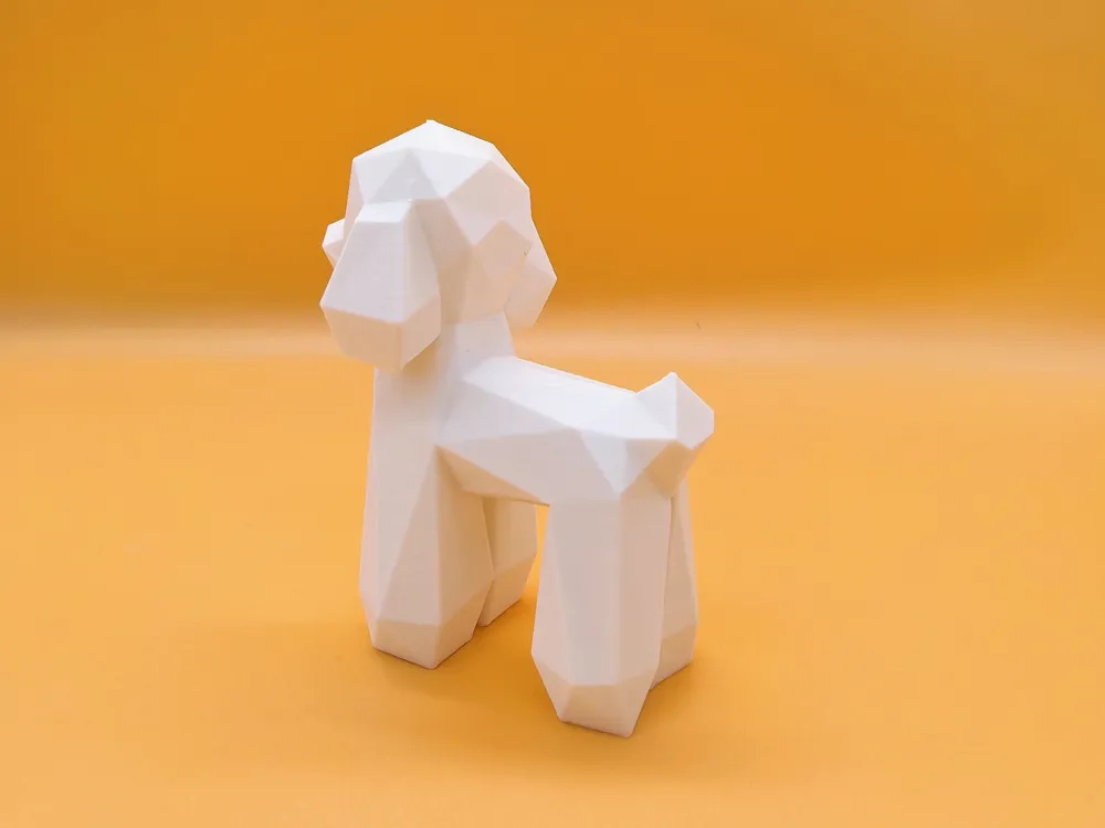 Low-poly Giant Poodle - Animal Sculpture Ornament by Solune MakerWorld ...