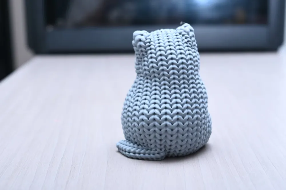 Knitted Cat by mRed MakerWorld: Download Free 3D Models