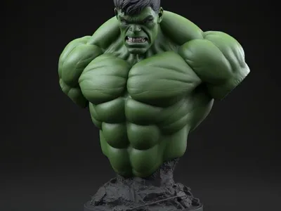 The Incredible Hulk Bust from Marvel studios. Hulk by Danzilla ...
