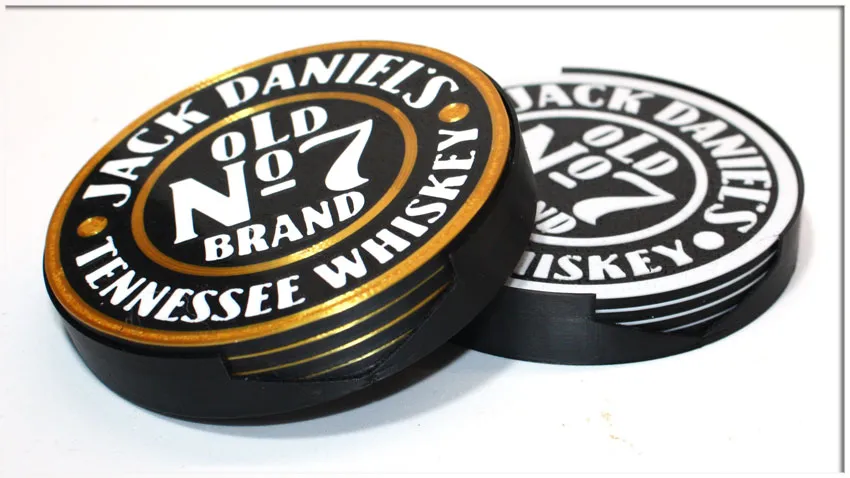 Jack Daniel's Drink Coasters by Kalbo64 MakerWorld: Download Free 3D Models