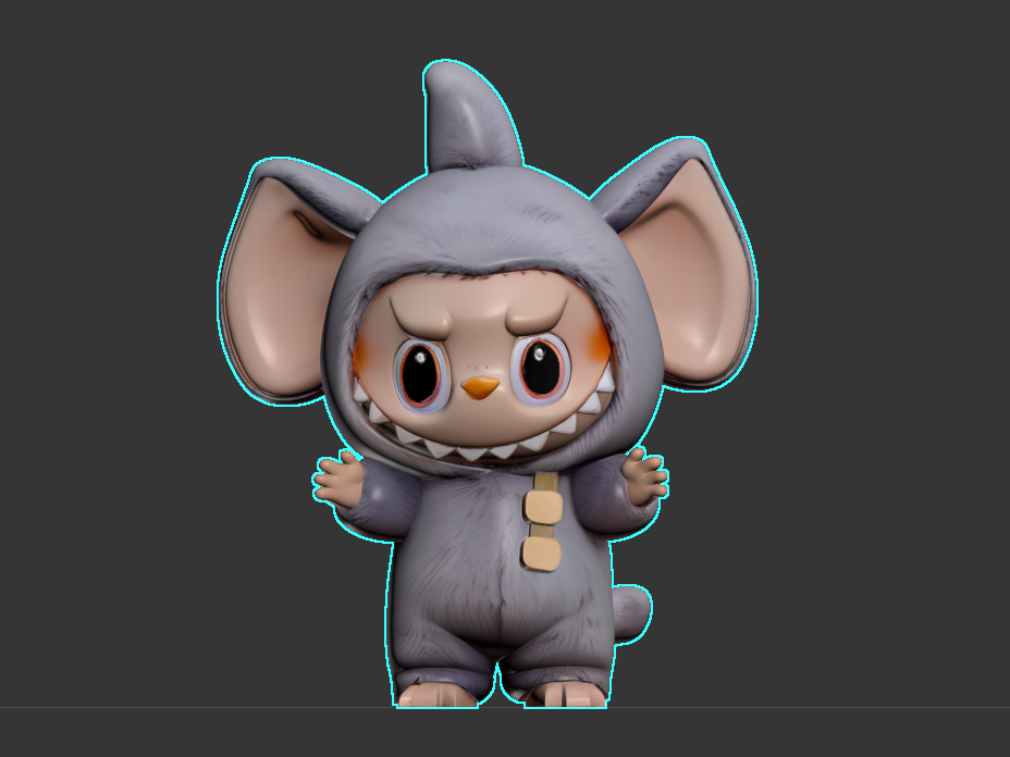 Labubu cos Elephant AMS by 吧唧老吸附 MakerWorld: Download Free 3D Models