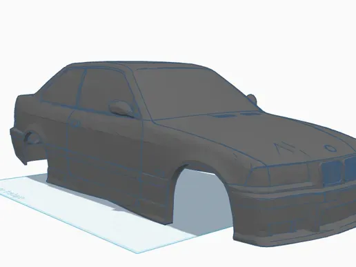RC Body Car BMW e36 1:10 by kayuke MakerWorld: Download Free 3D Models