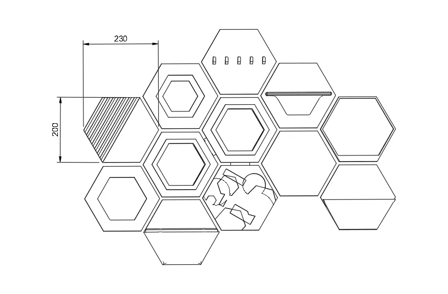 Hexagonal decor wall system by Thinkspace MakerWorld: Download Free 3D ...