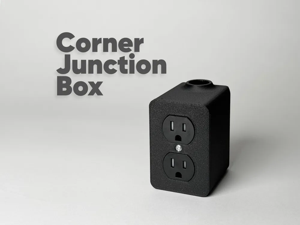 Surface-Mount Corner Junction Box by Edwart MakerWorld: Download Free ...