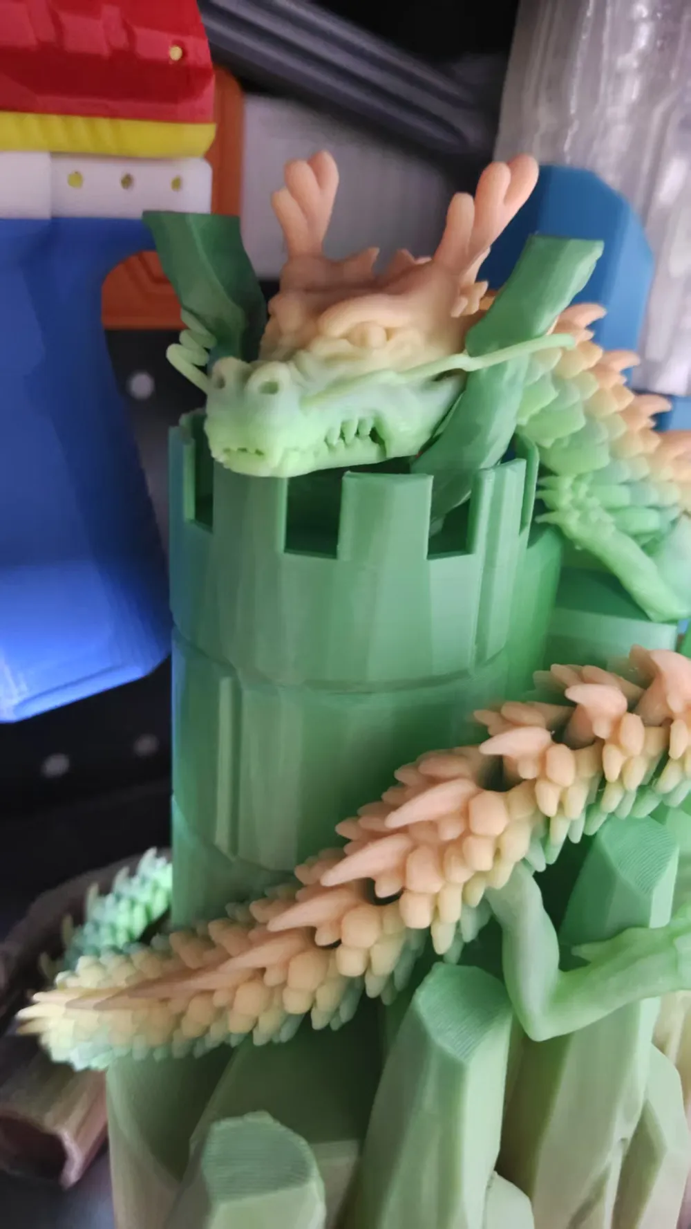 Open-mouthed Five-clawed Dragon - Free 3D Print Model - MakerWorld