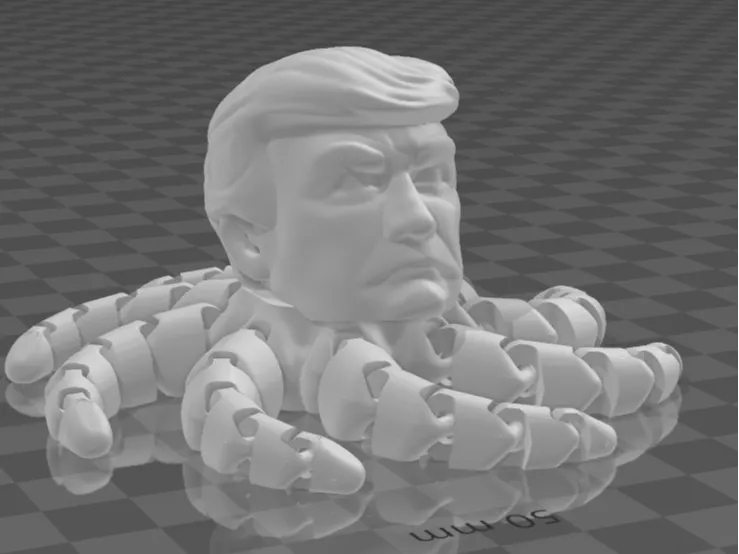 Trump octopus Remixed by PLAIR MakerWorld: Download Free 3D Models