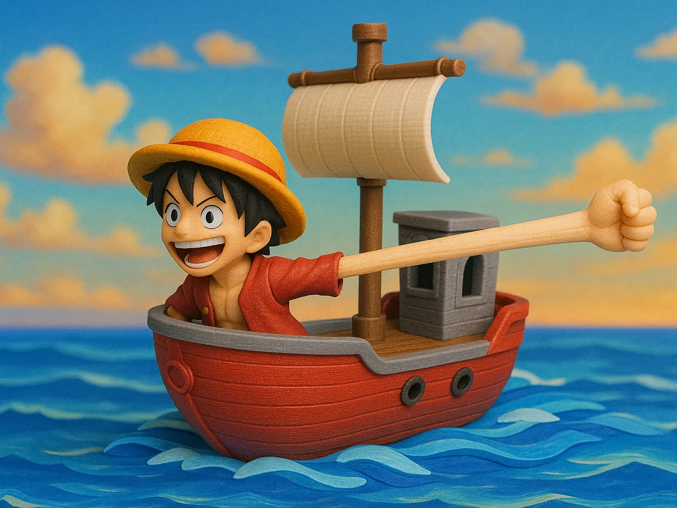 One Piece Benchy - Free 3D Print Model - MakerWorld