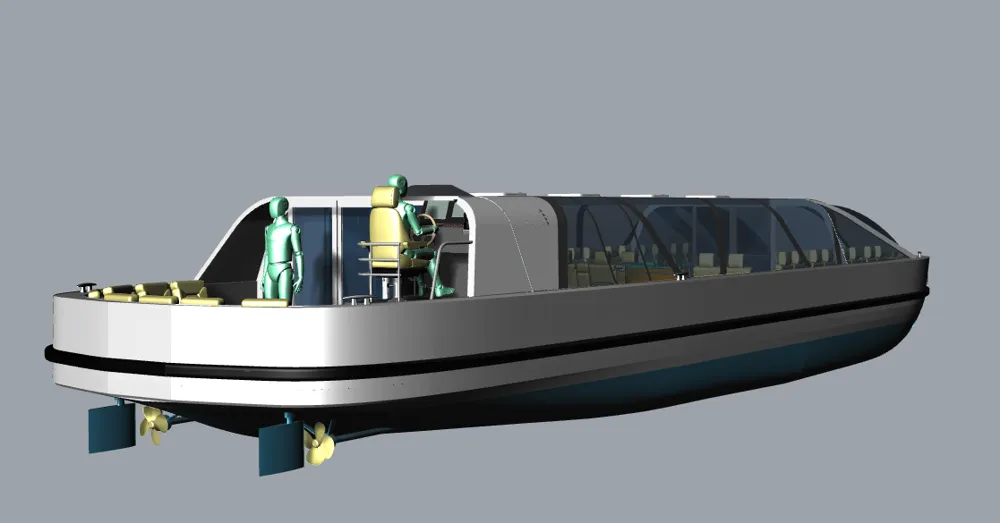1.2-meter Dual-Drive Hanoi Sightseeing Boat - Free 3D Print Model ...