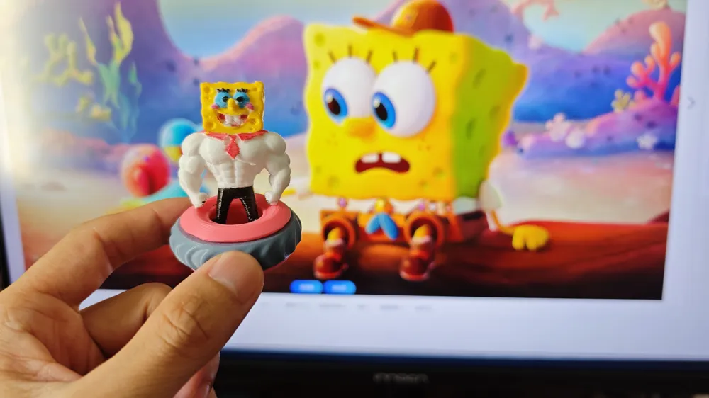 Muscular SpongeBob by Victora MakerWorld: Download Free 3D Models