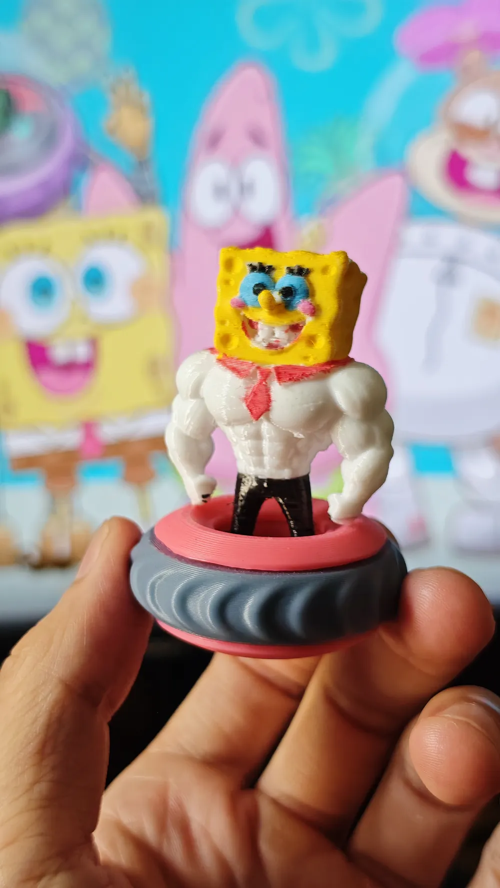 Muscular SpongeBob by Victora MakerWorld: Download Free 3D Models