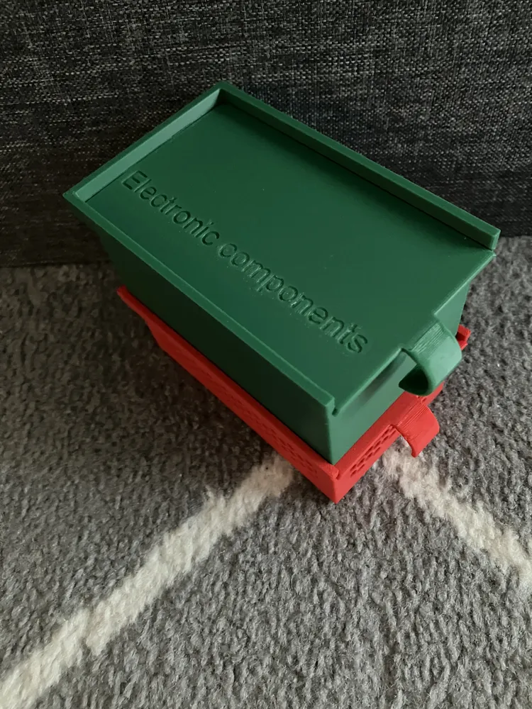 Customizable, stackable storage box with dividers - Free 3D Print Model - MakerWorld