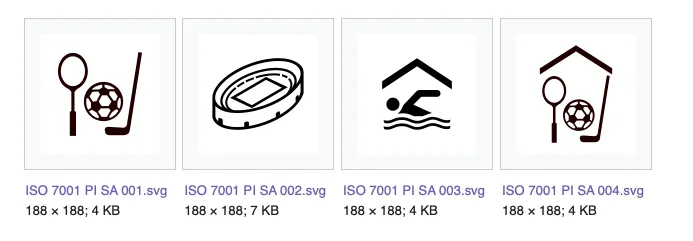 ISO 7001 Sporting Activities - Complete Collection - Free 3D Print ...