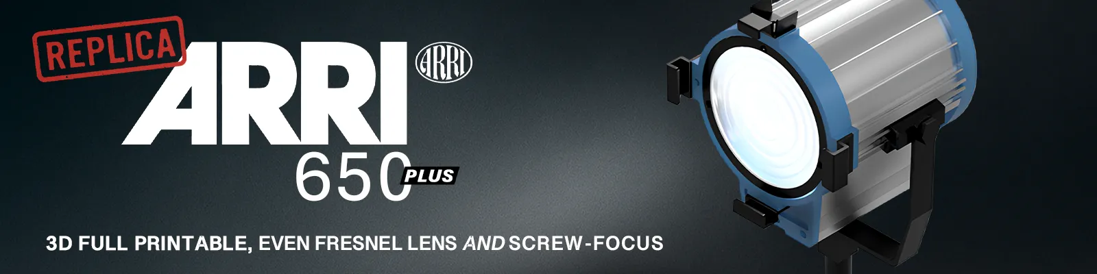 ARRI 650W Plus - 菲涅耳聚光灯 来自 GENERA 3D MODEL ART MakerWorld：免费下载 3D 模型
