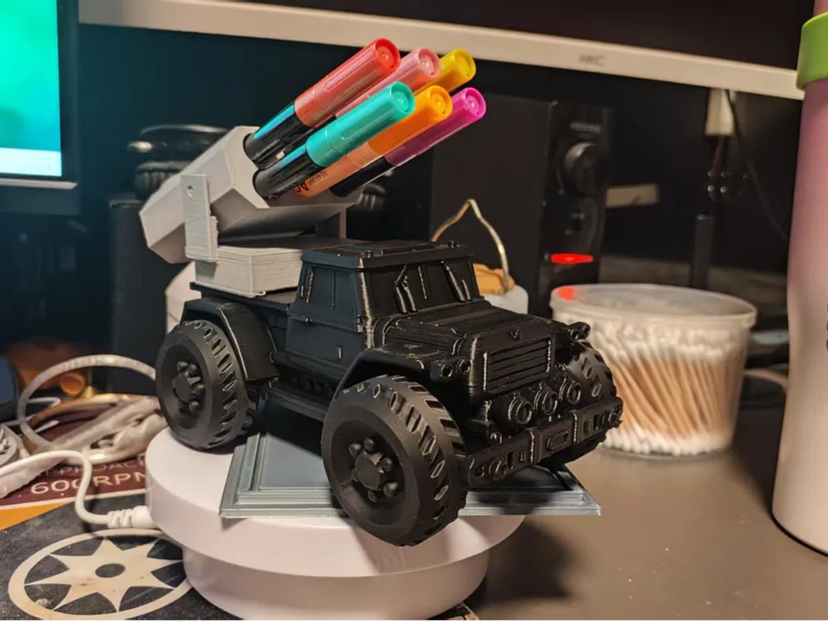 "Brute Force" Rocket Launcher Off-Road Vehicle (Pen Holder) by ...