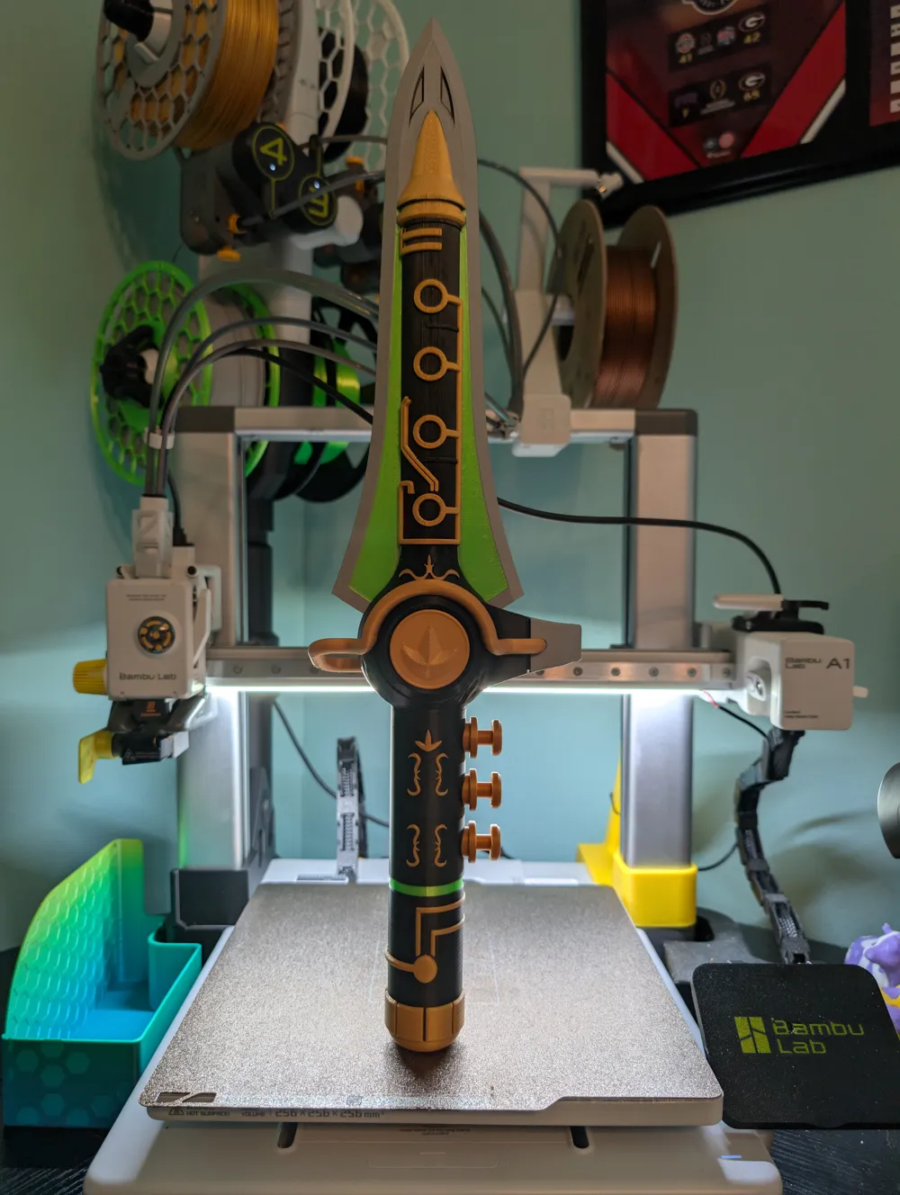 MMPR Green Ranger Dragon Dagger by chexx05 MakerWorld: Download Free 3D Models