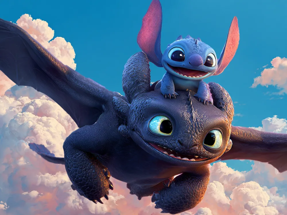 Stich Riding Toothless by 3D Layer Art MakerWorld: Download Free 3D Models
