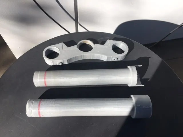 Cosmetic "Downhill Fork" Attachment - Free 3D Print Model - MakerWorld