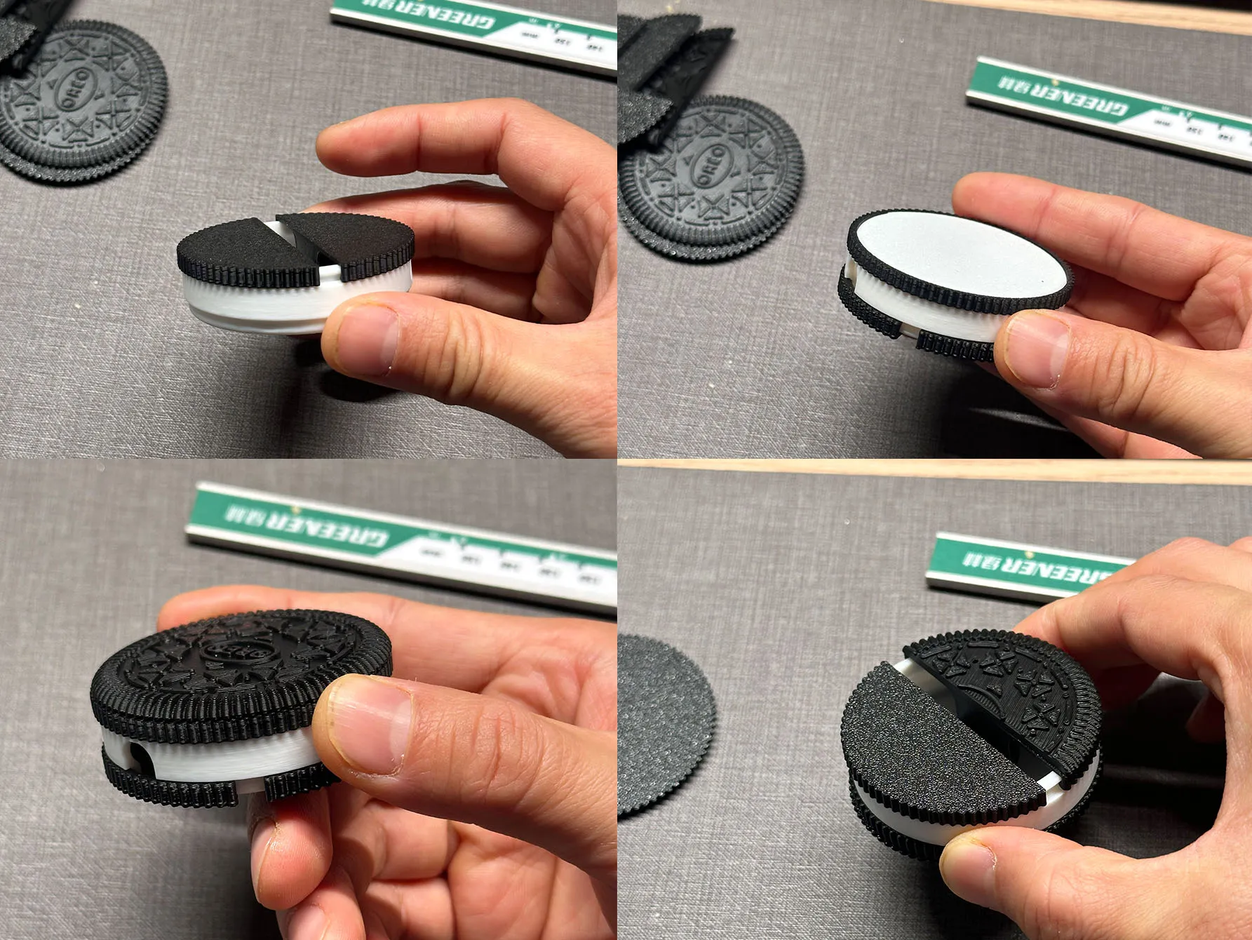 Oreo Cable Winder, 27g fully disassembled! Makes a great desk ornament ...