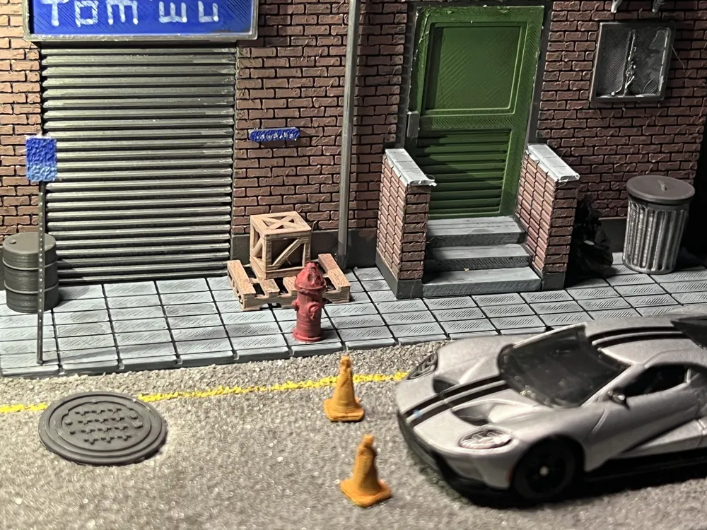 1/64 Scale American Retro Street Scene Model by tomwu66 MakerWorld ...