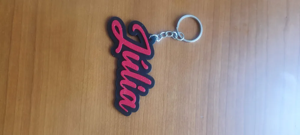 KEY RING WITH NAME JULIA - Free 3D Print Model - MakerWorld
