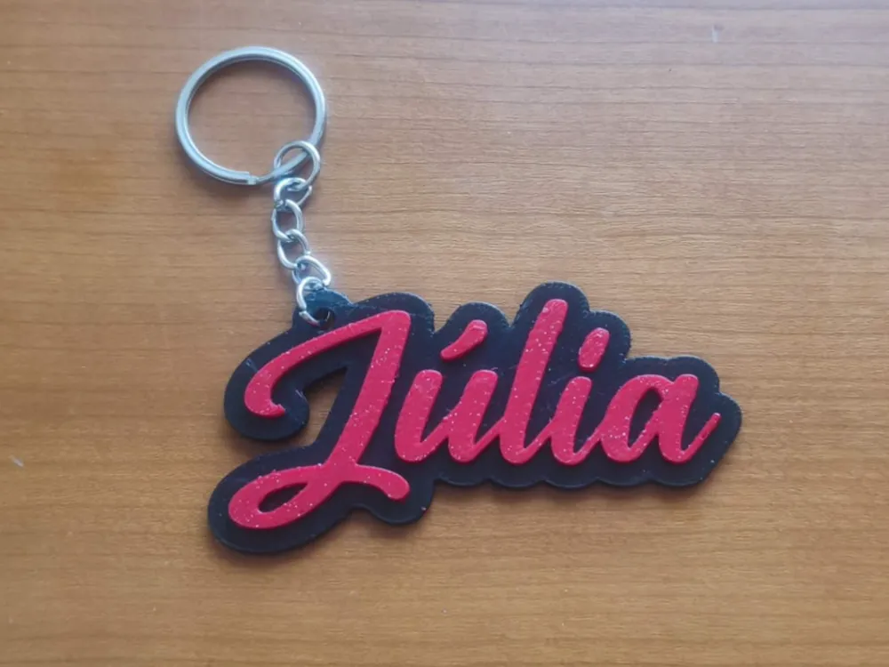 KEY RING WITH NAME JULIA - Free 3D Print Model - MakerWorld