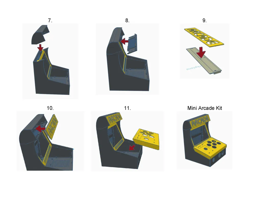 Mini Arcade with full size controls by p0tty MakerWorld: Download Free ...