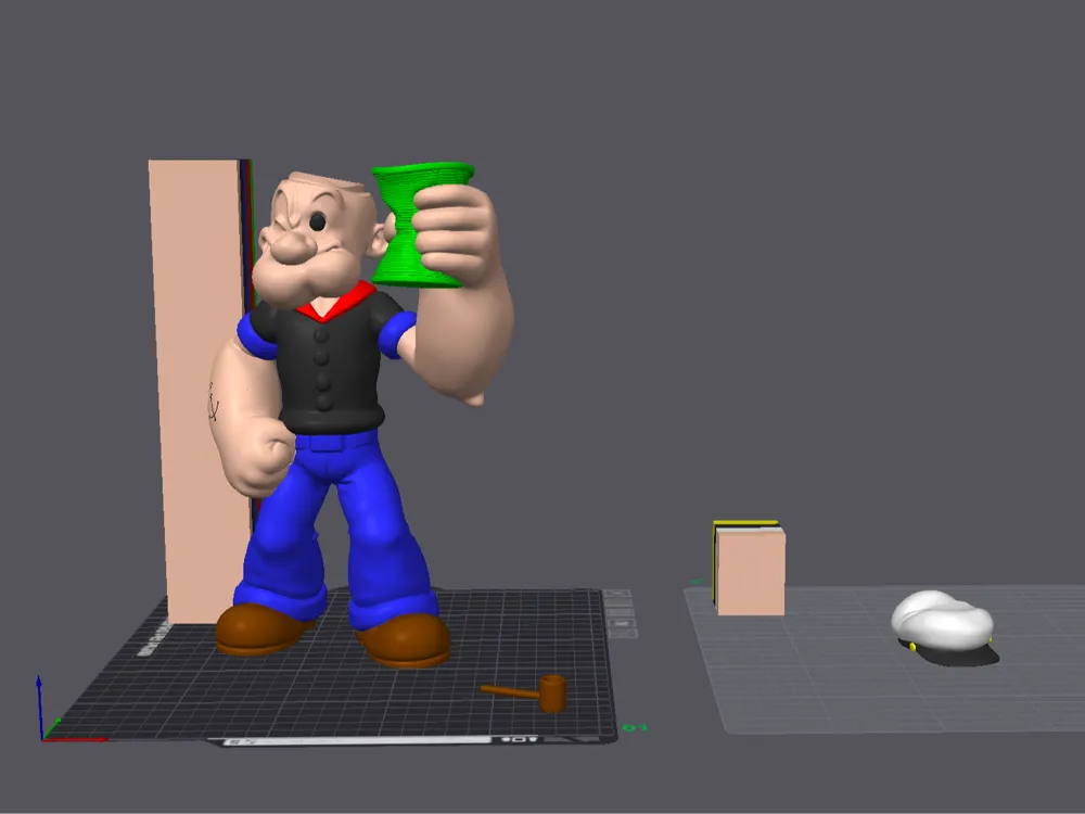 Popeye the Sailor Man Classic Cartoon Legend - Free 3D Print Model ...
