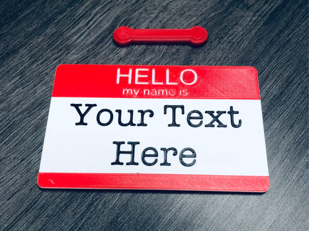 Custom Name Tag (no ams required) by Duval 1 MakerWorld: Download Free ...