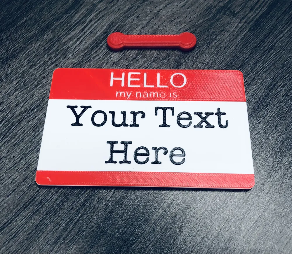 Custom Name Tag (no ams required) by Duval 1 MakerWorld: Download Free ...