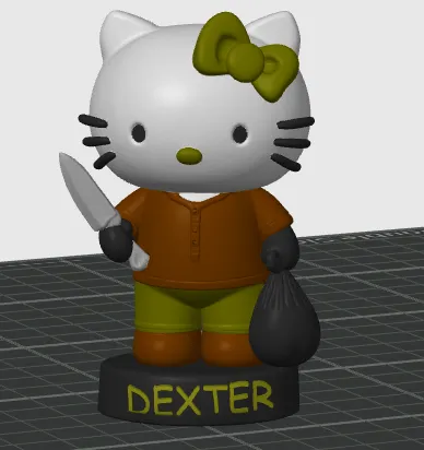 Dexter Hello Kitty by Vintagegeekdesign MakerWorld: Download Free 3D Models