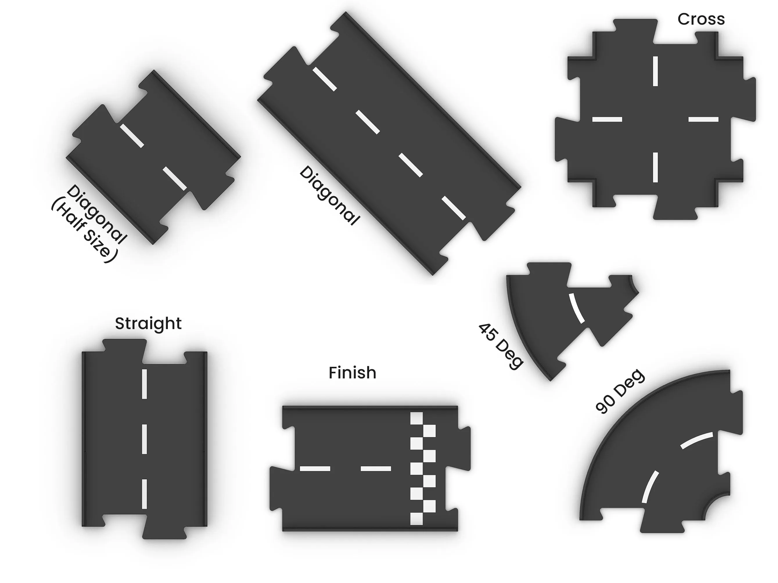 Modular CyberBrick Race Track Builder by linton MakerWorld: Download ...